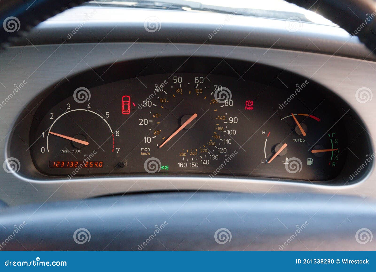 Closeup of a Car Speedometer Stock Photo - Image of drive, dashboard ...