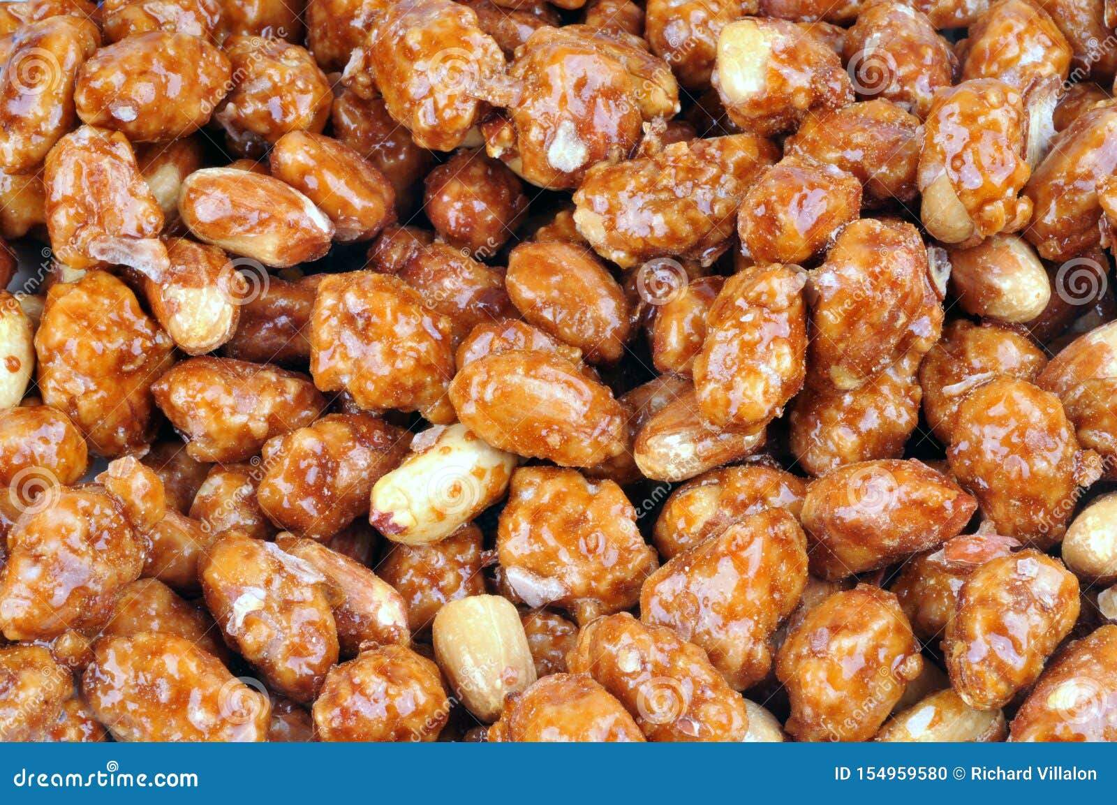 Praline Peanuts in Close-up Stock Photo - Image of closeup, sugar ...