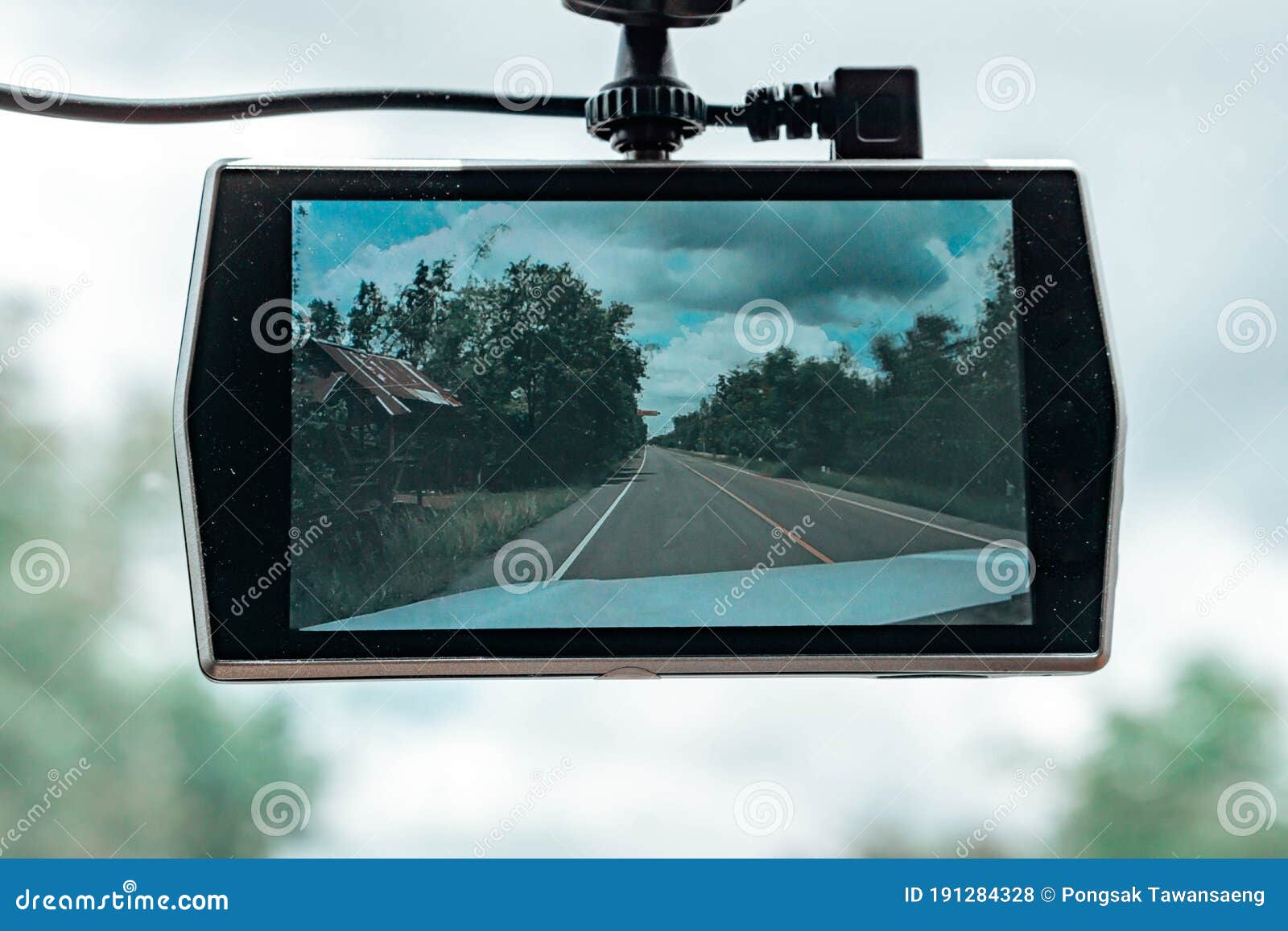 Closeup CCTV Car Camera for Safety on the Road Accident Stock Photo ...