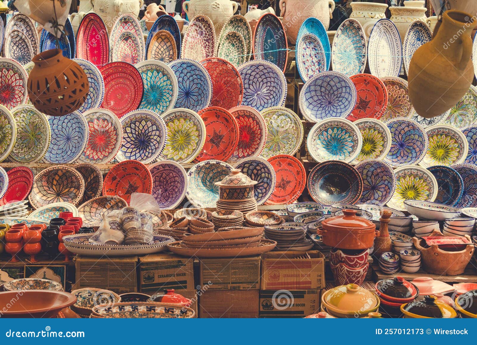 Closeup of Ceramic Utensils in Djerba Editorial Stock Photo - Image of ...