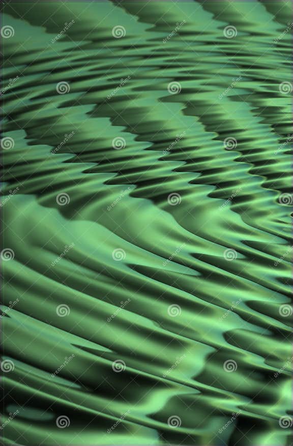 Closeup of CGI Green Ripple Effect Background for Computer or Digital ...