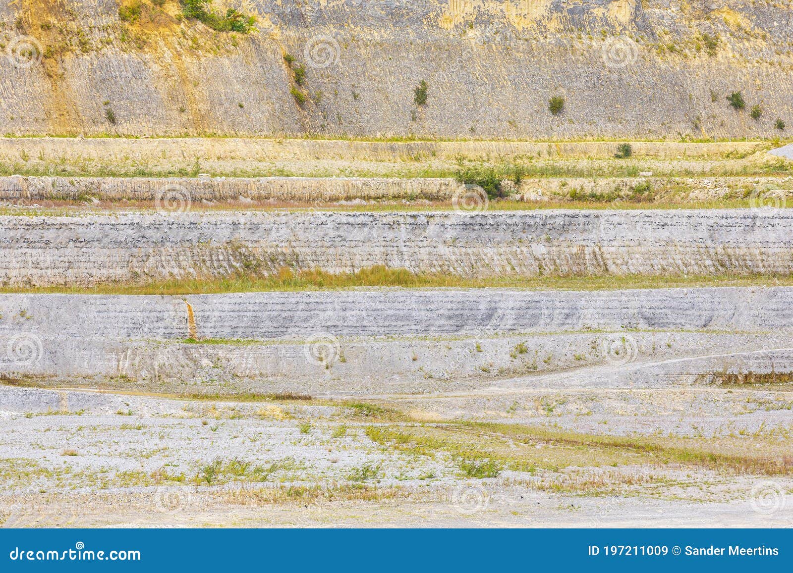 Closeup of a Chalk and Limestone Quarry Stock Image - Image of gravel ...