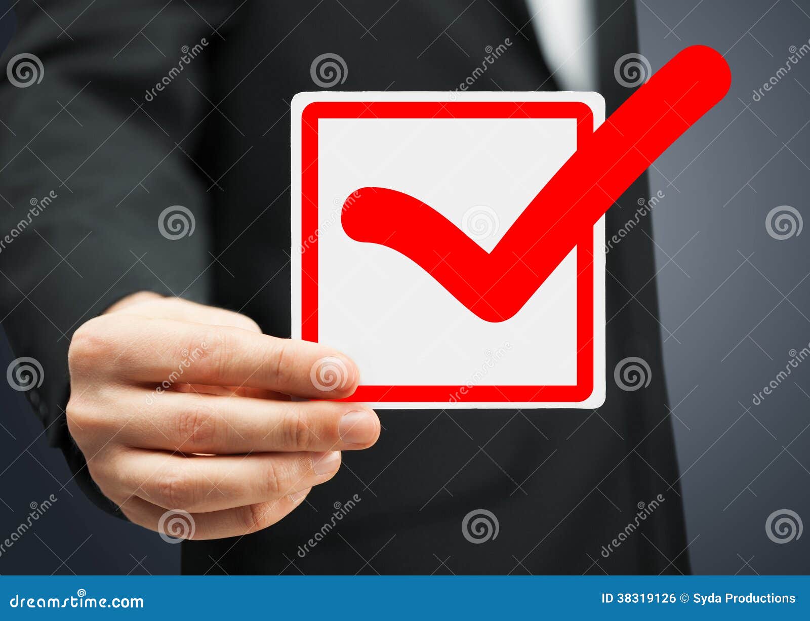 Closeup of Checkbox and Red Mark in it Stock Photo - Image of checkbox ...