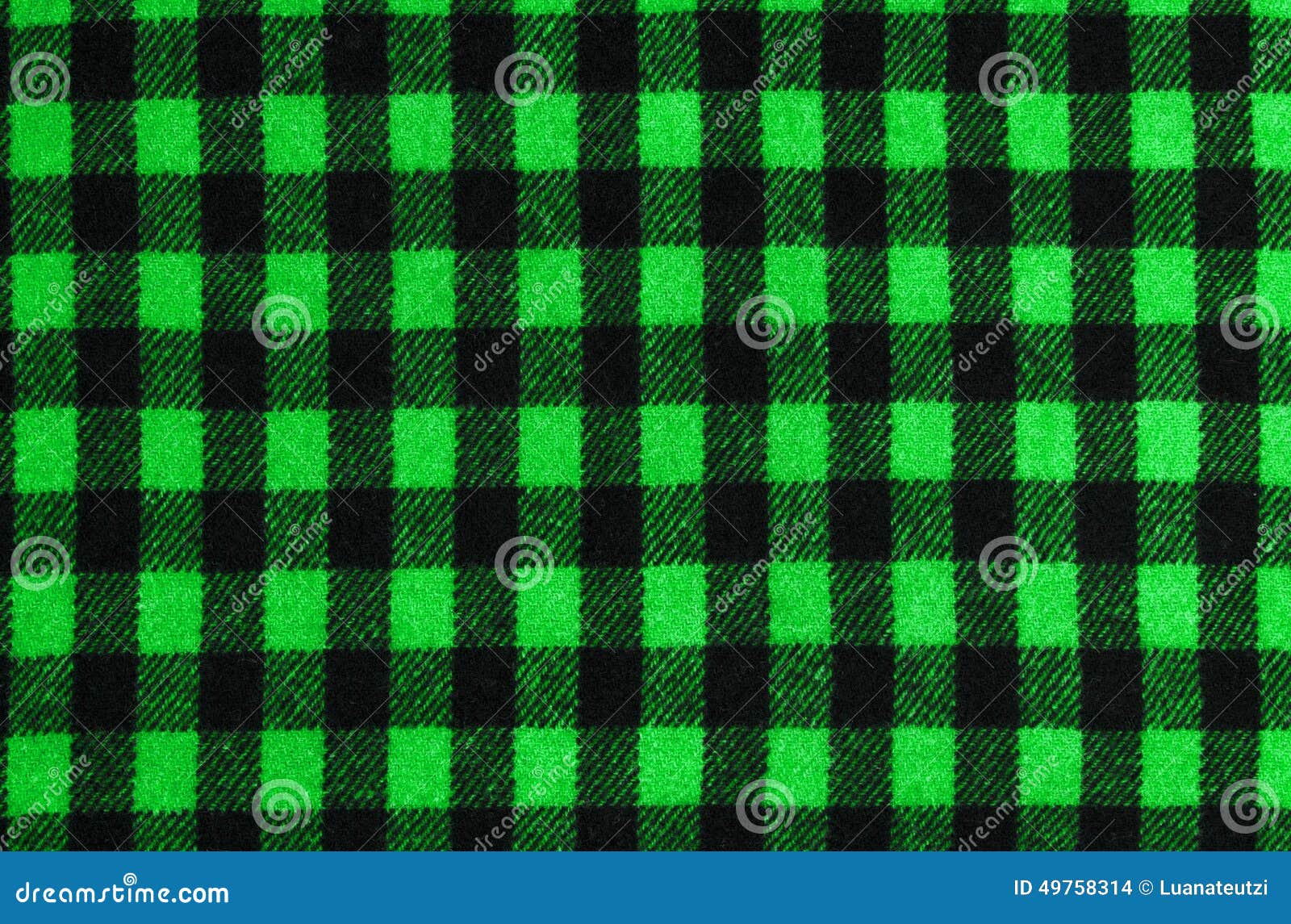 Closeup on Checkered Tablecloth Wool Fabric. Stock Photo - Image of ...
