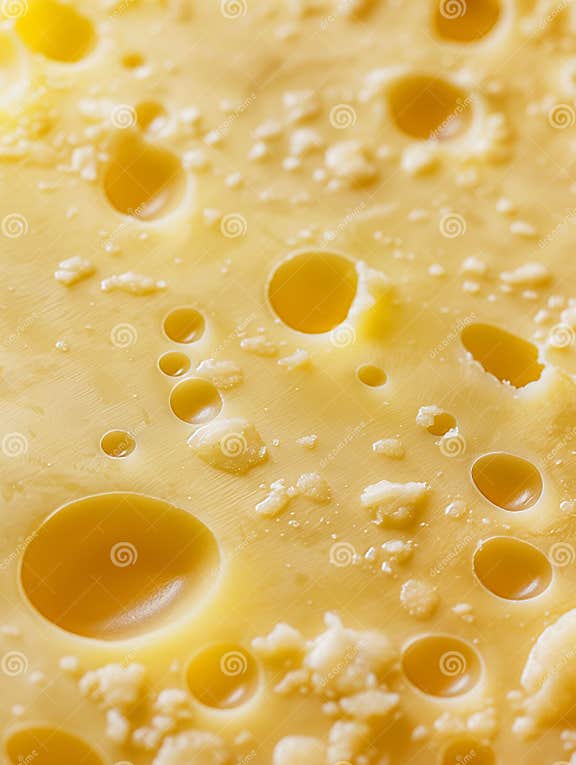 A Closeup of the Cheese Texture, Showcasing Its Smooth and Slightly ...
