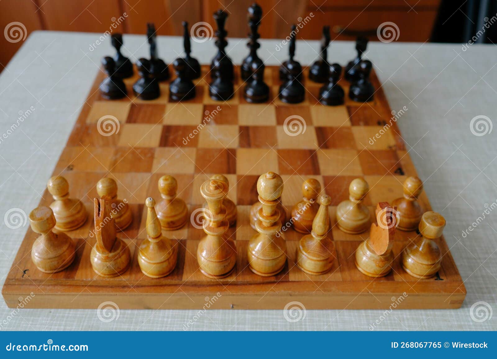 Closeup of Chess Pieces on a Chessboard Stock Image - Image of pieces ...