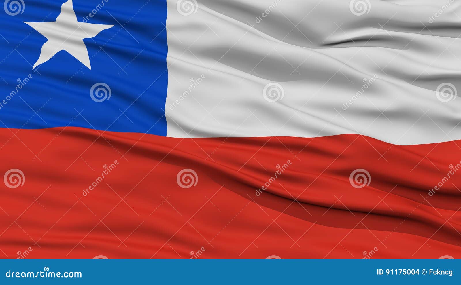 Closeup Chile Flag stock illustration. Illustration of patriot - 91175004