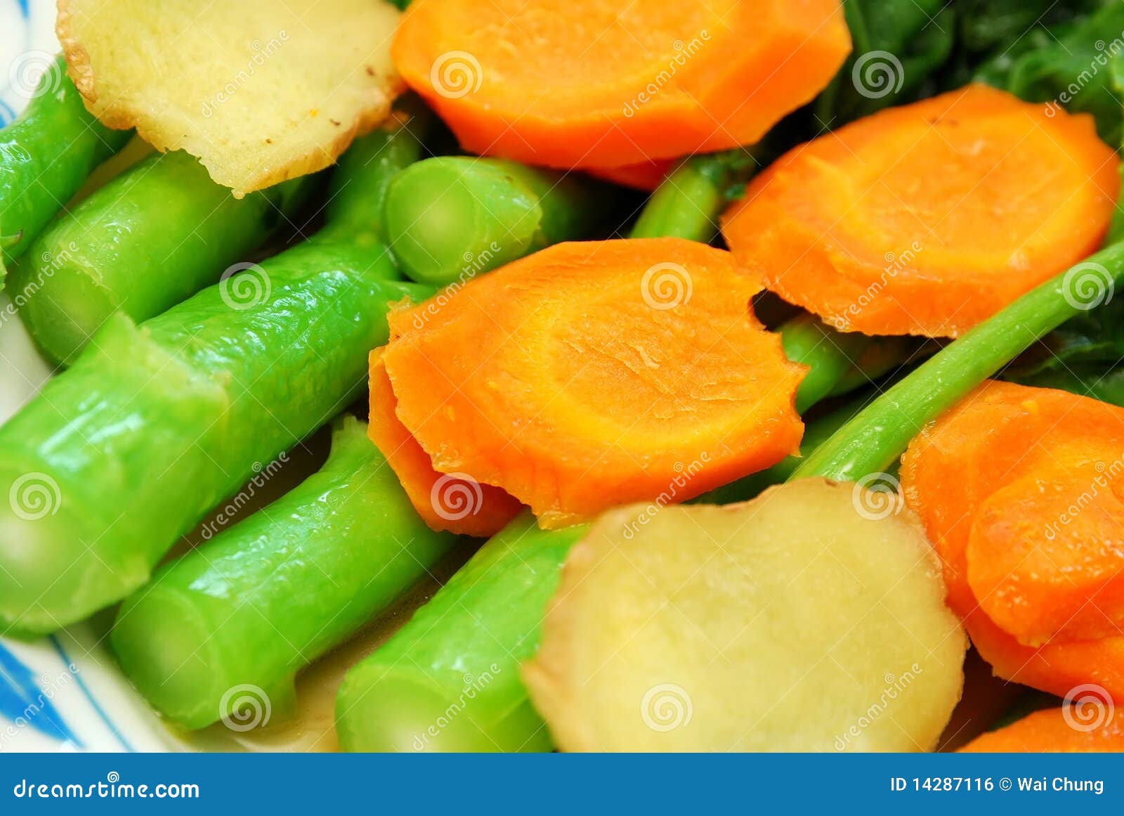 Closeup Of Chinese Kai Lan Vegetable Stem Picture. Image: 14287116