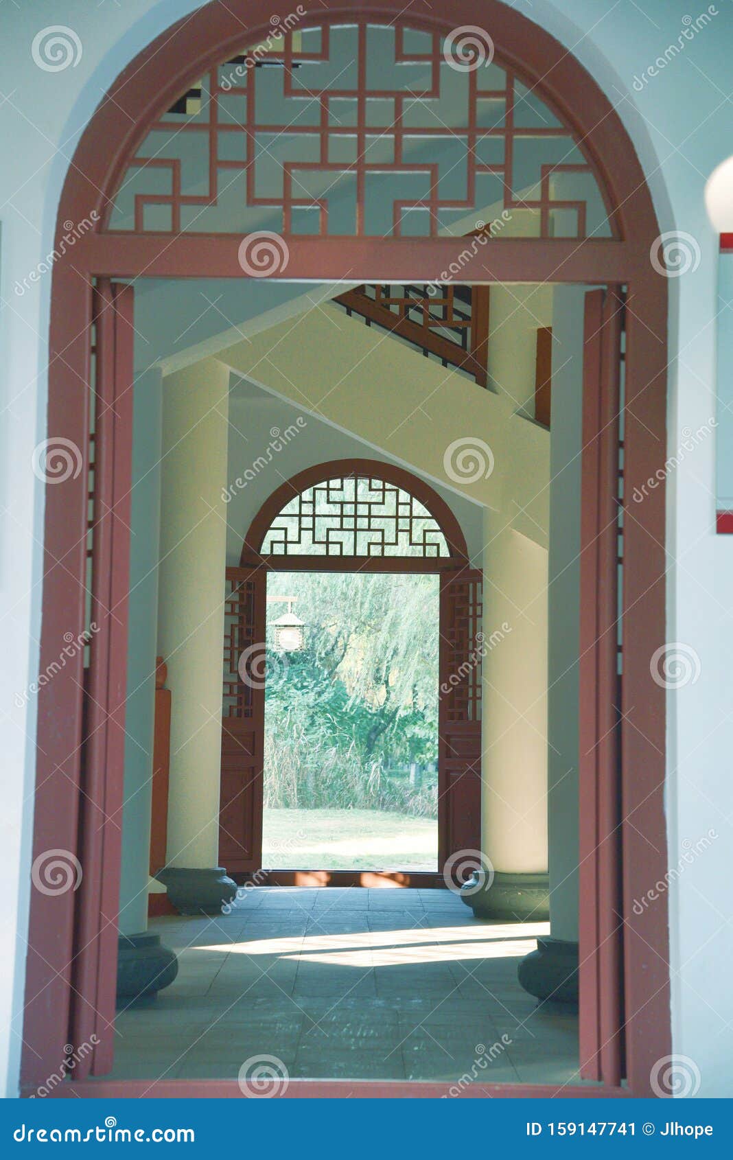 Closeup of Chinese Style Door Stock Image - Image of patterns, chinese ...