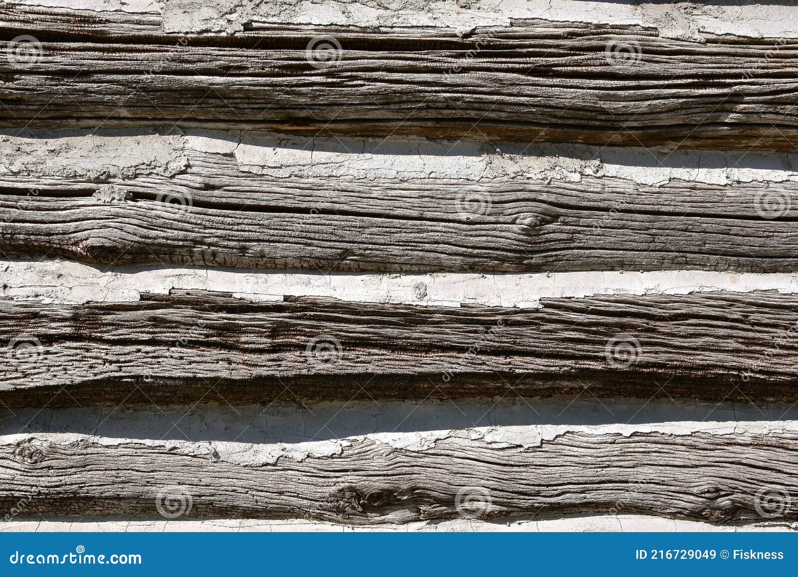 Closeup of Chinking on an Old Cabin Wall Stock Image - Image of closeup ...