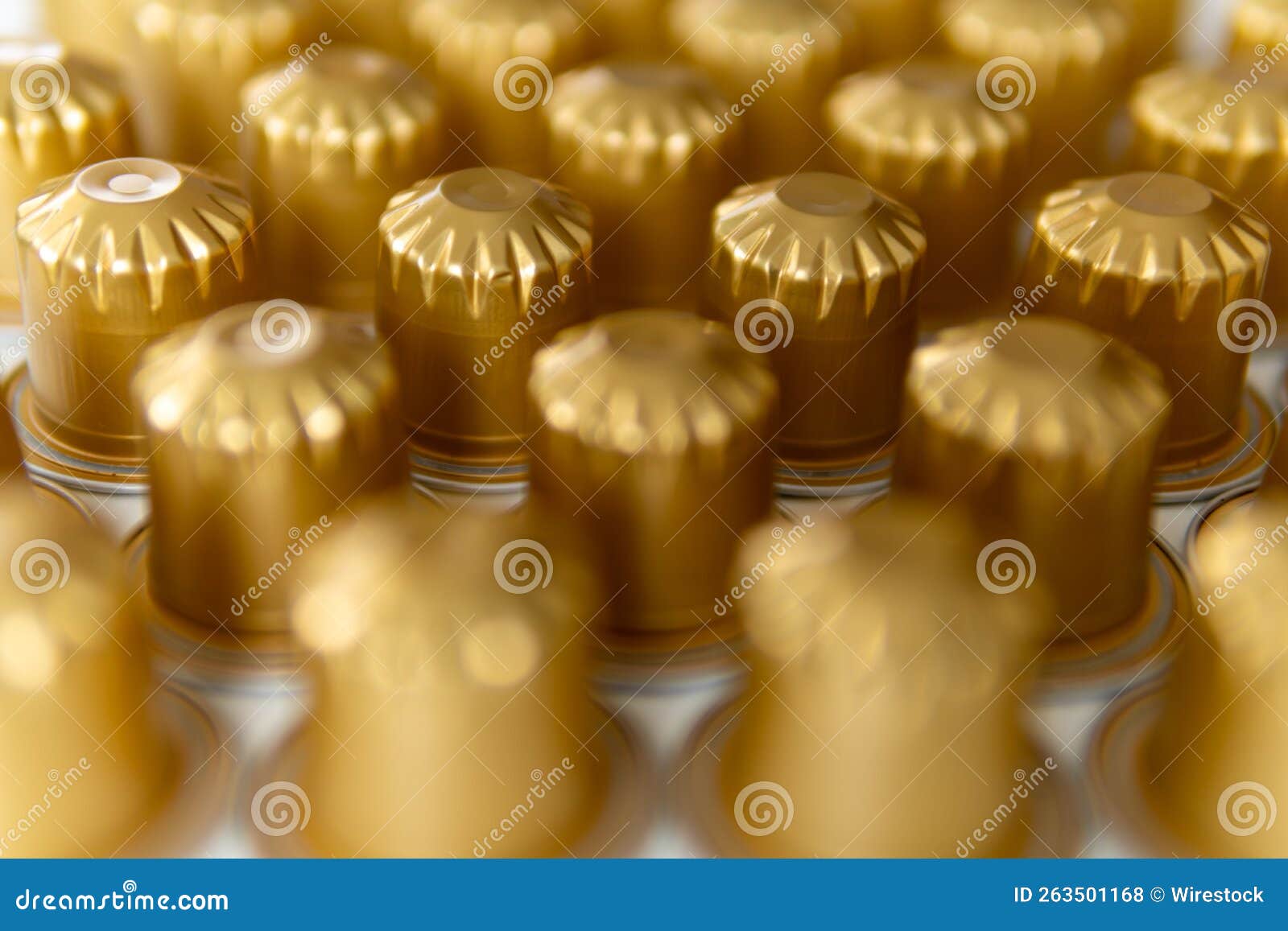 Closeup of Chocolates with Golden Wrapper Stock Photo - Image of food ...