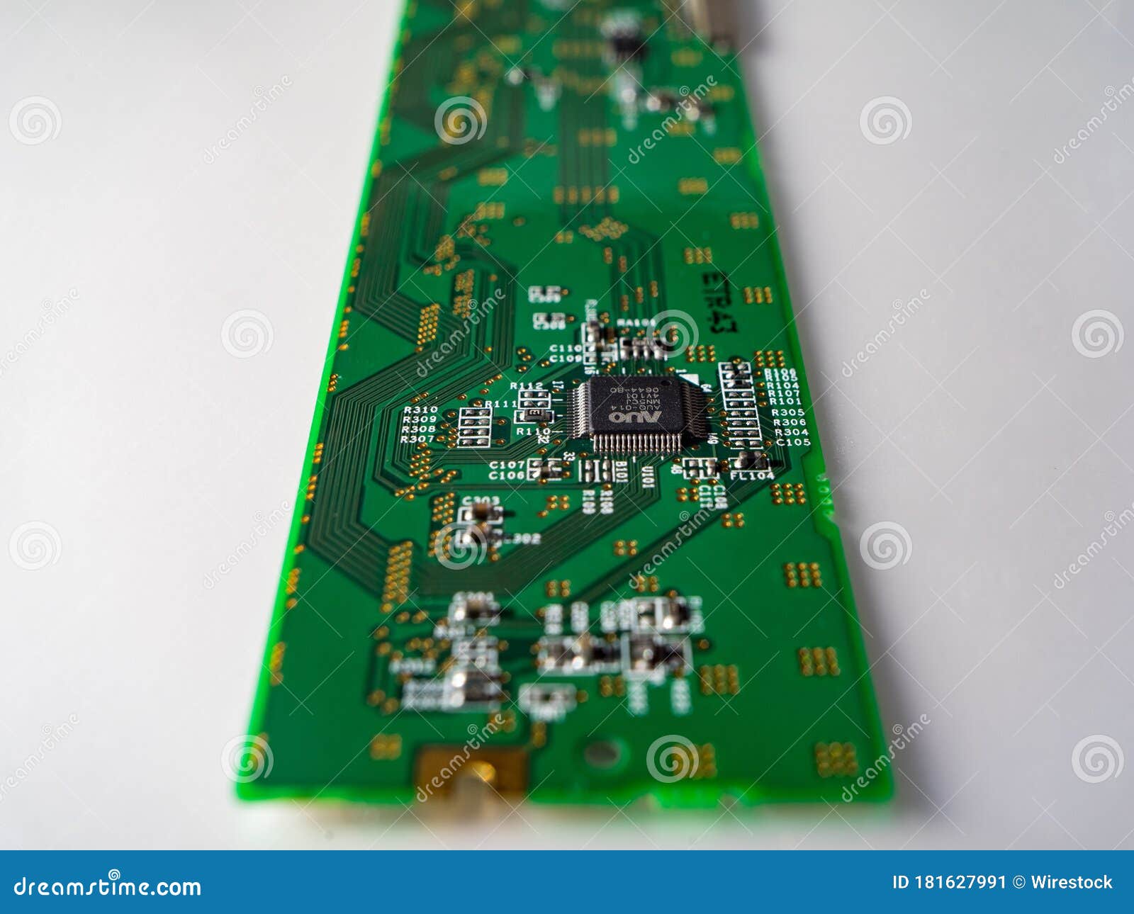 Closeup of a Circuit Board on a White Surface Editorial Photo - Image ...