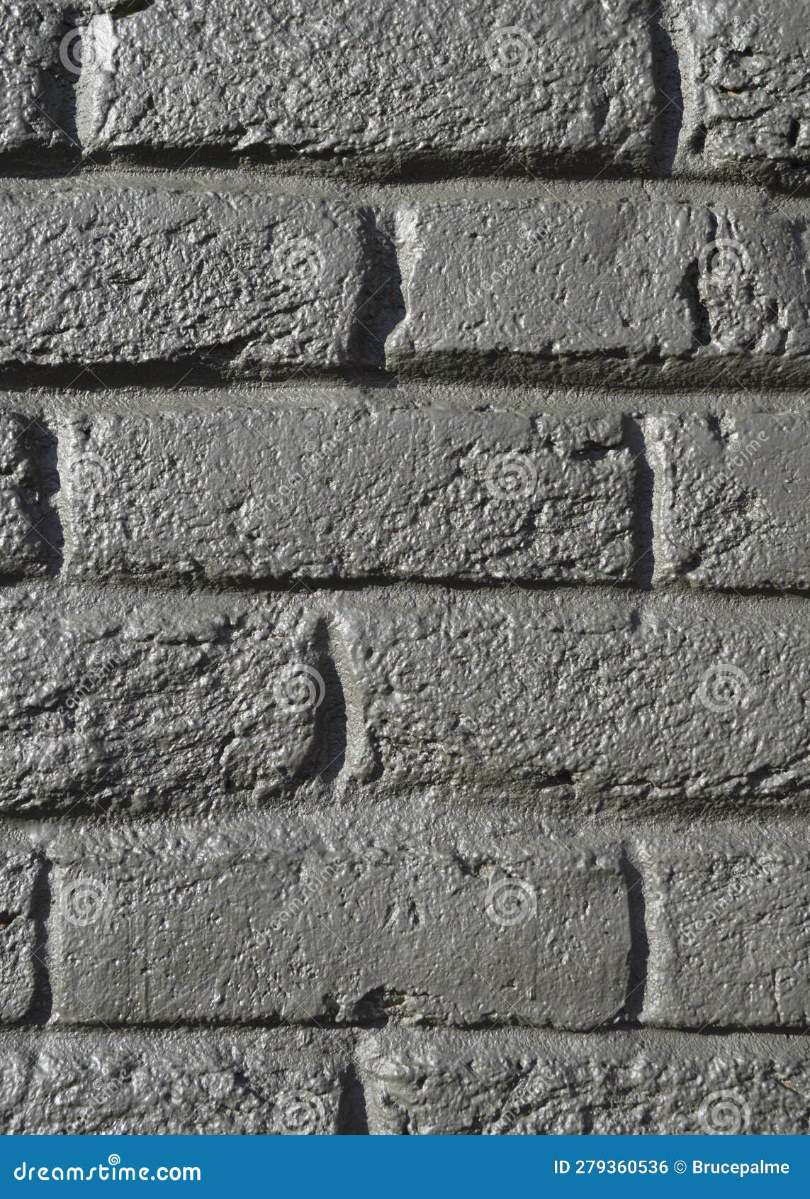 A Closeup of Brickwork Painted Dark Grey Stock Photo - Image of ...
