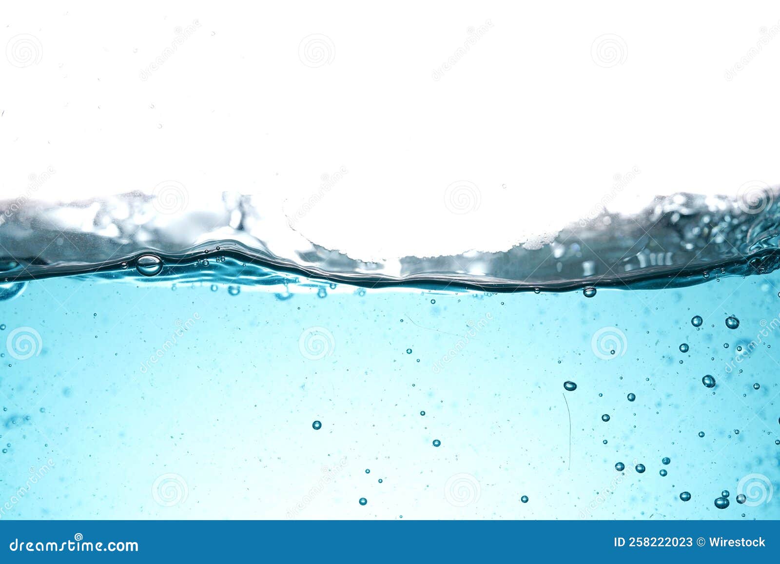 Closeup of Clean Water Texture on a White Background Stock Image ...