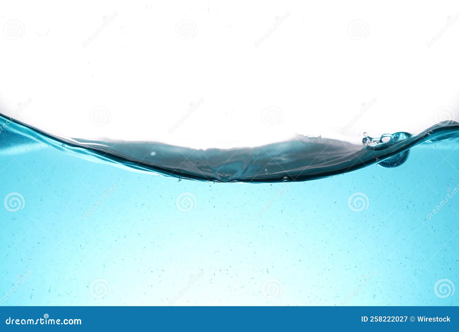 Closeup of Clean Water Texture on a White Background Stock Image ...