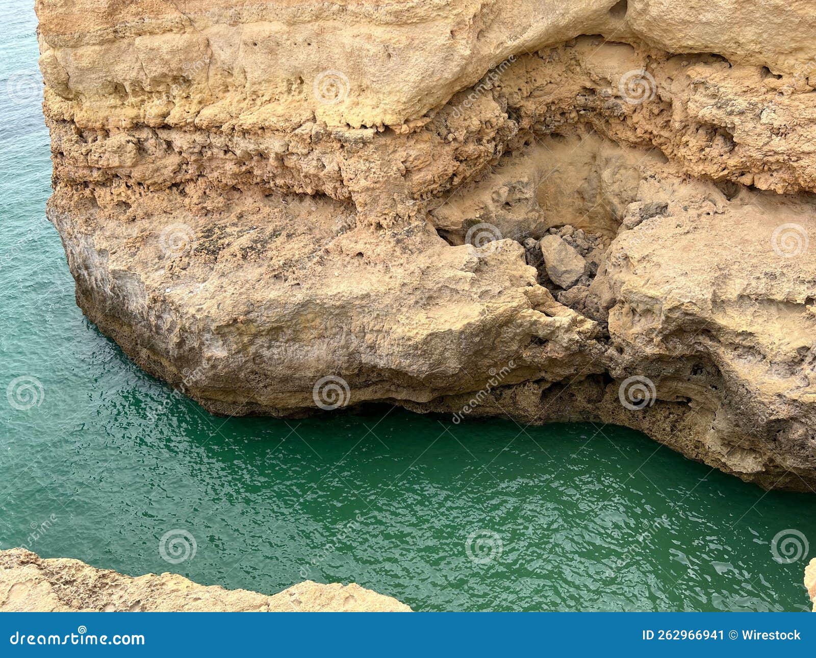 Closeup of a Coastline Cliff with Its Layers Stock Image - Image of ...