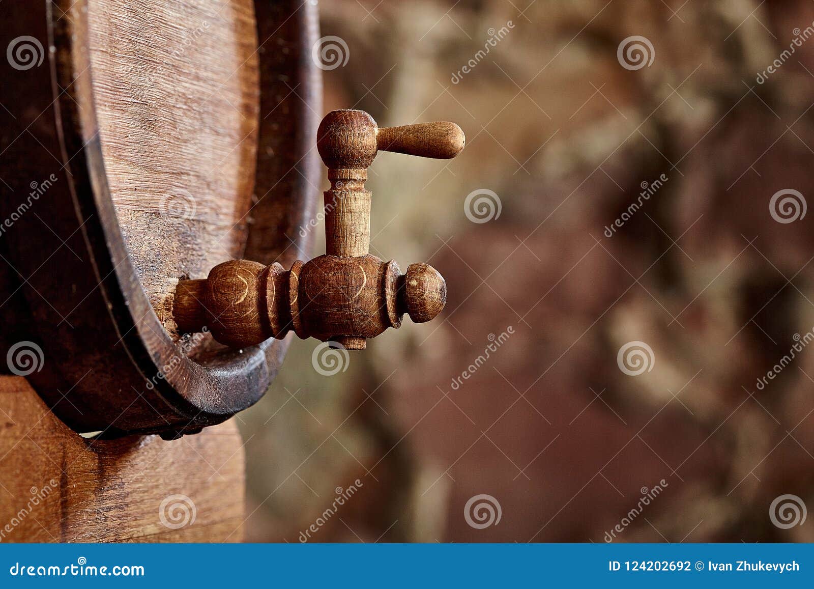 Closeup of Old Oak Barrel. Front View. Stock Photo - Image of grunge ...