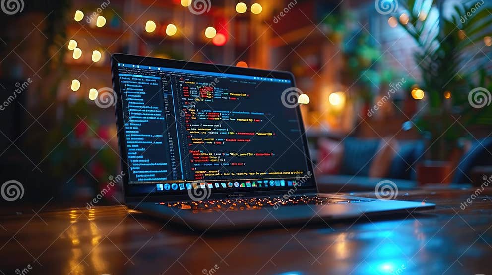 Closeup Coding Html and Programming on Screen Laptop, Development Web, Developer Stock ...