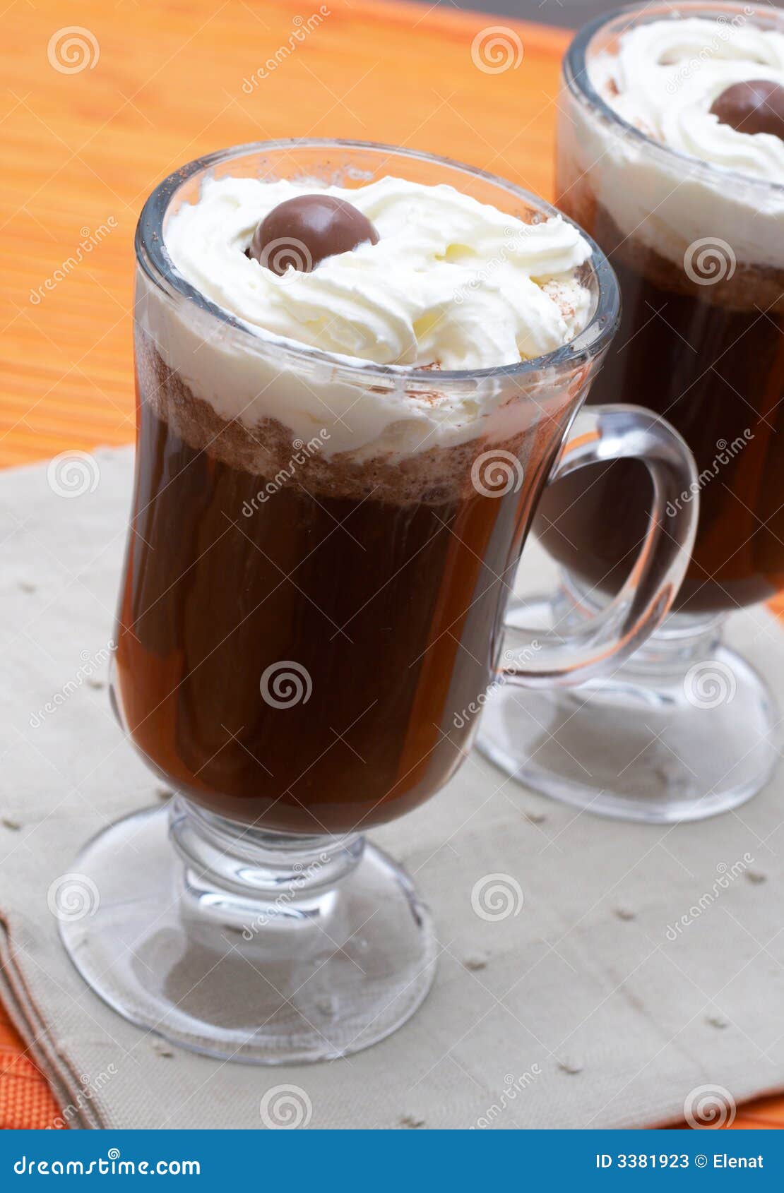 Closeup of Coffee with Cream Stock Image - Image of crockery, fresh ...