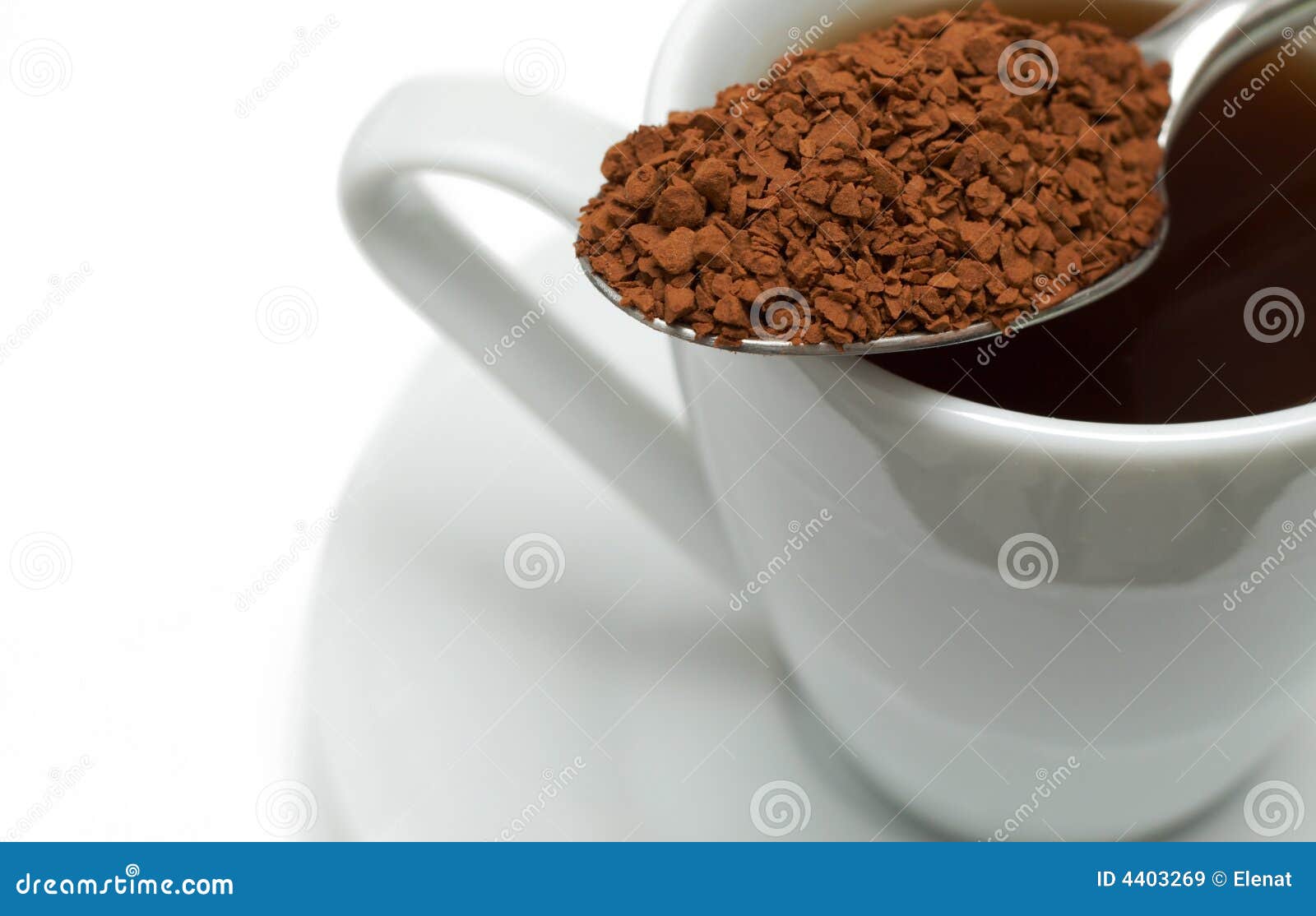 Closeup of Coffee in Silver Spoon Stock Image - Image of caffeine ...