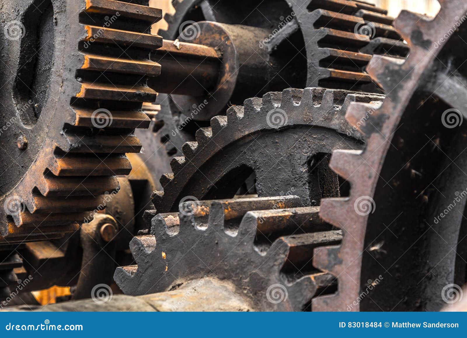 Closeup of Cogs, Gears, Machinery Stock Photo - Image of abstract ...