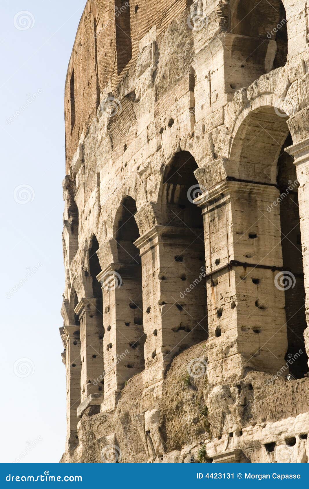 Closeup of Coliseum stock image. Image of ancient, remains - 4423131