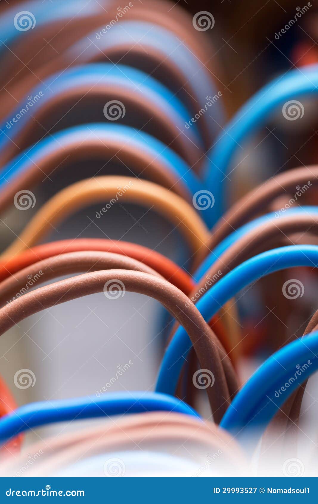 Colorful electrical wires stock image. Image of generation - 29993527