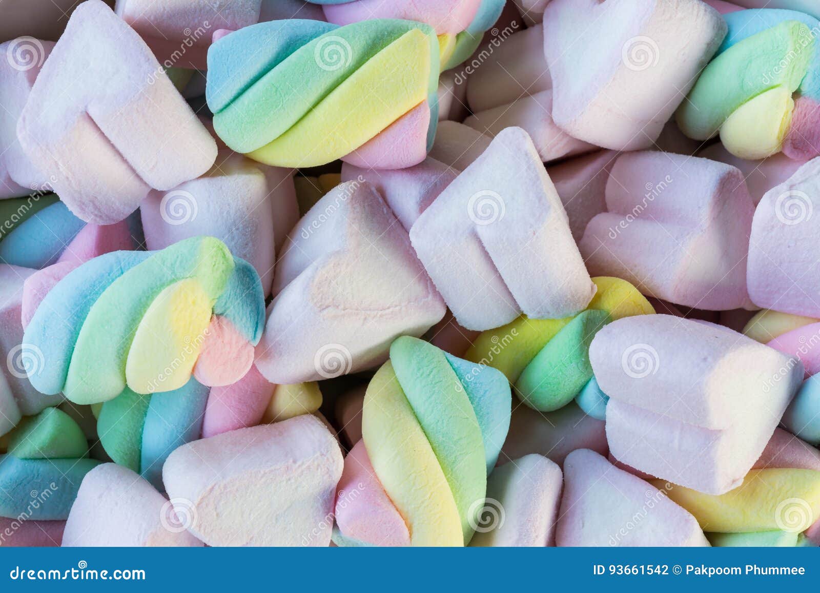 Closeup of Colorful Mini Marshmallows Background Stock Photo - Image of ...