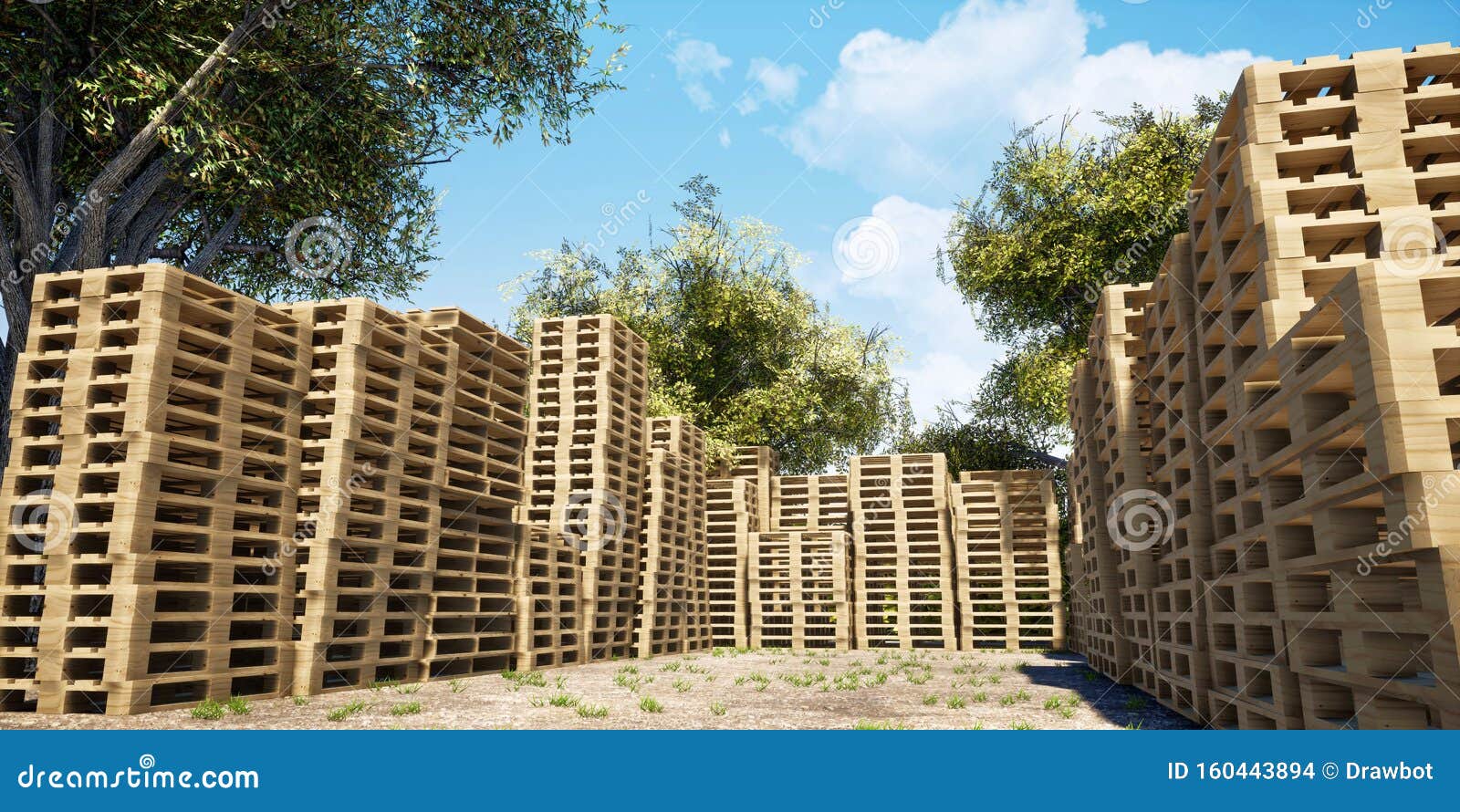 Colorful Brown Pallet Background. Stock Photo - Image of storage ...