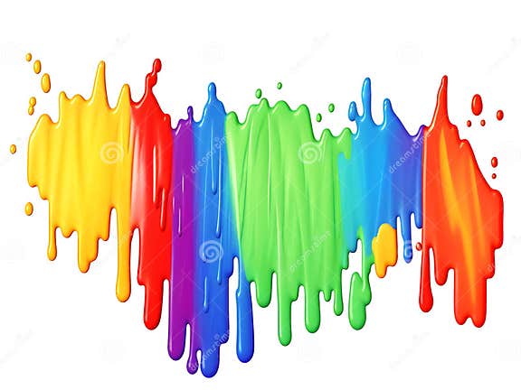 Closeup of the Coloring Paints Stock Illustration - Illustration of ...