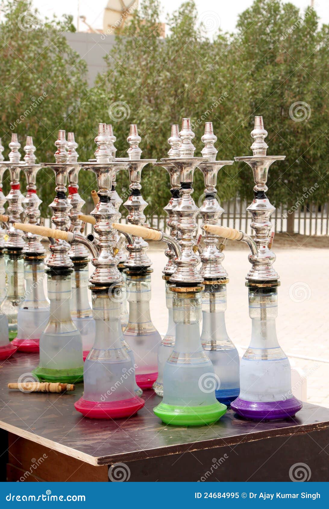 Closeup of Colourful Arabic Shisha Stock Image - Image of traditional ...