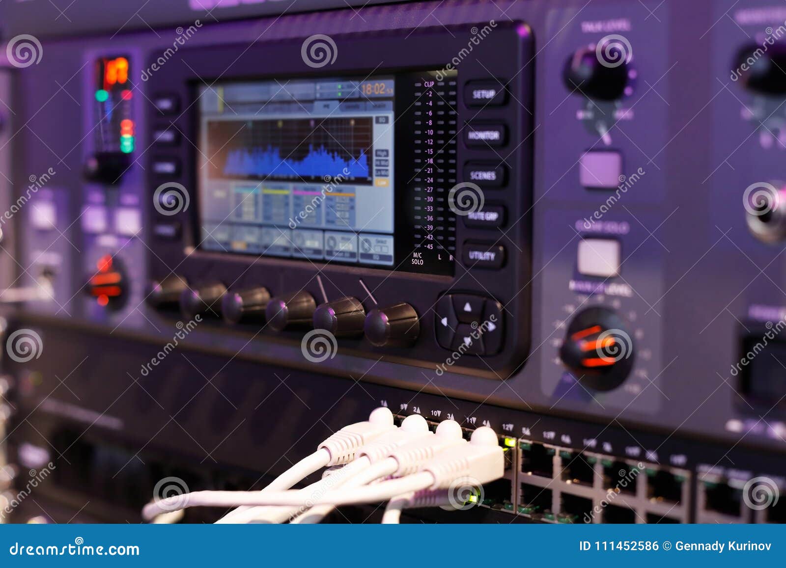 Compact Digital Mixing Console Stock Photo - Image of channel, live ...