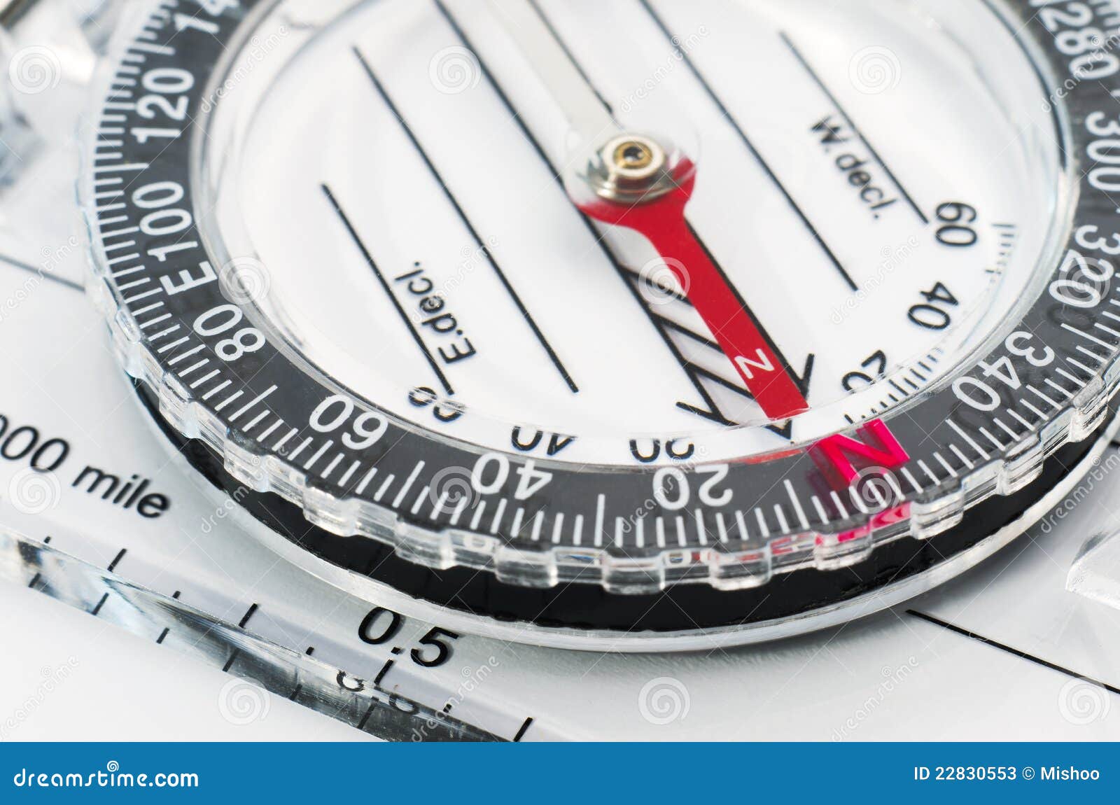 Closeup of compass stock image. Image of instrument, orienting - 22830553