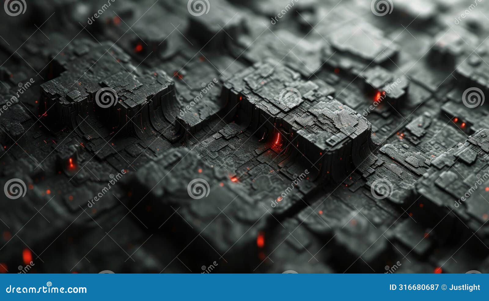 Closeup of Complex Layers of Coding Creating a 3D Texture Stock ...