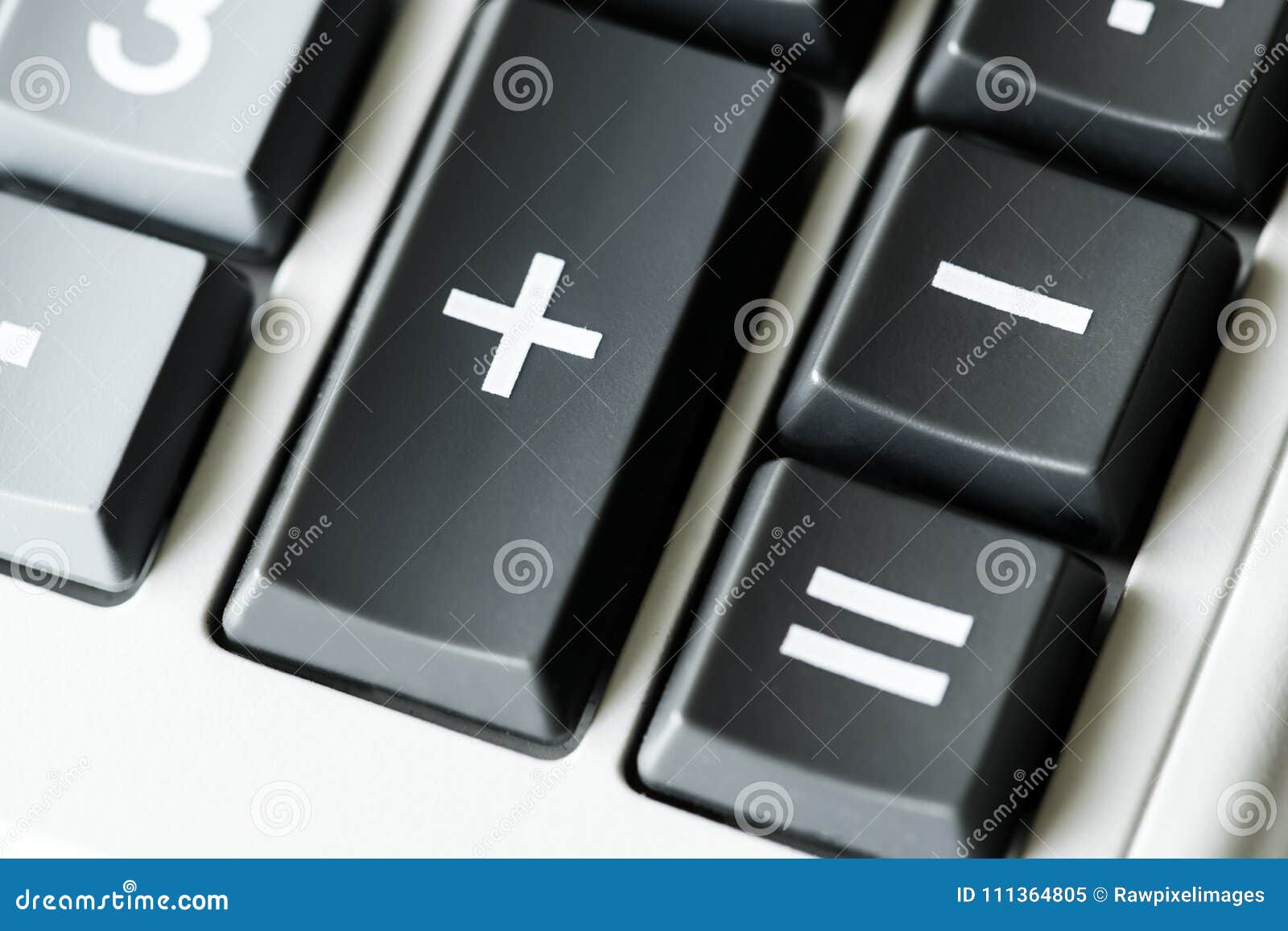 Closeup of a Computer Calculator Keypad Stock Image - Image of ...