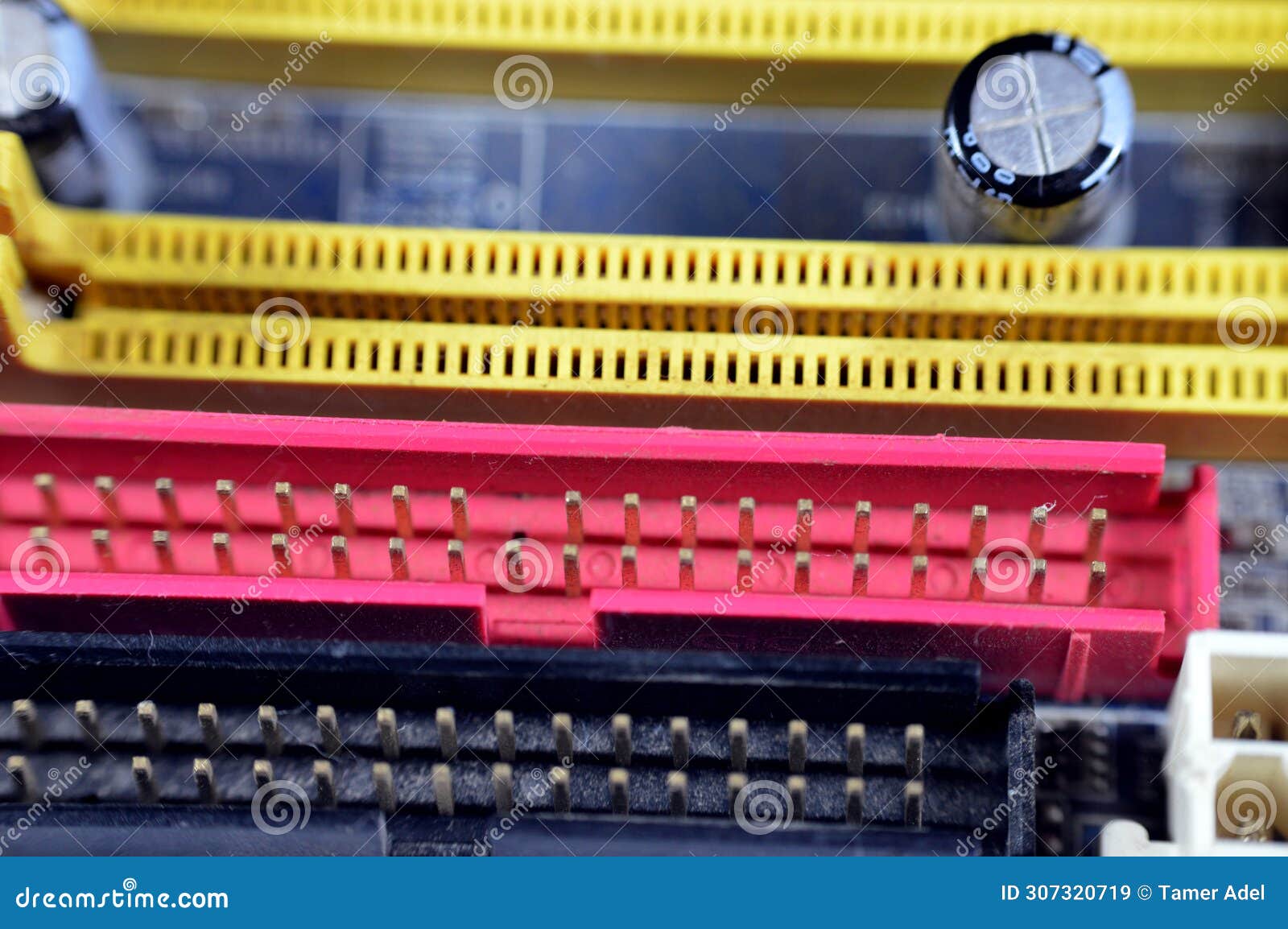 Computer Main Board Electronic Motherboard, the Main Printed Circuit ...