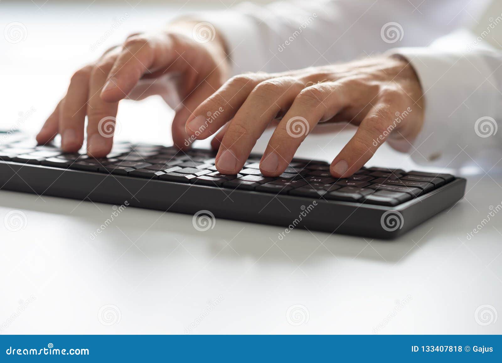 Programmer Typing New Lines Of HTML Code. Screen Of Code For Overlay ...