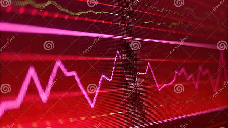 A Closeup Of A Computer Screen Displaying Realtime Analytics With Graphs And Alerts Indicating