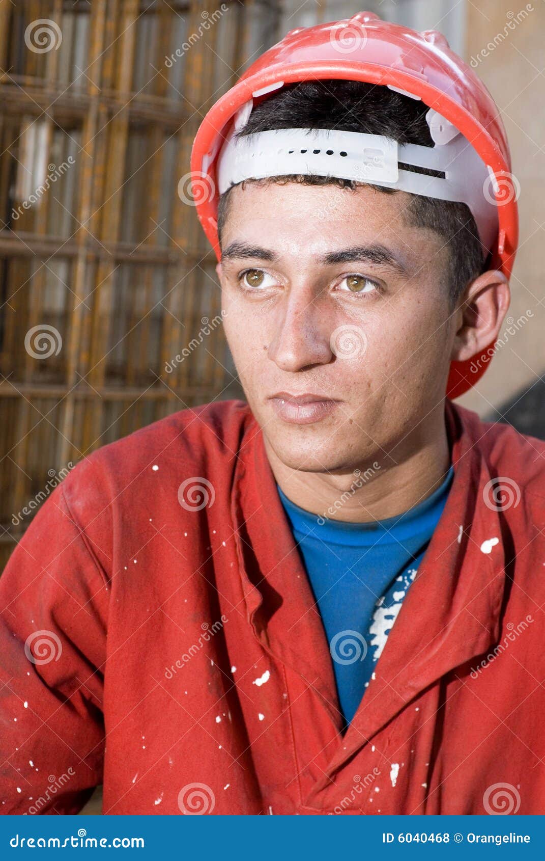 Closeup of Construction Worker S Face - Vertical Stock Photo - Image of ...
