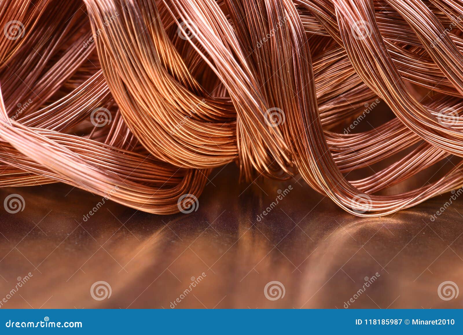 Copper Wire, Concept of Market of Raw Materials Stock Image - Image of ...