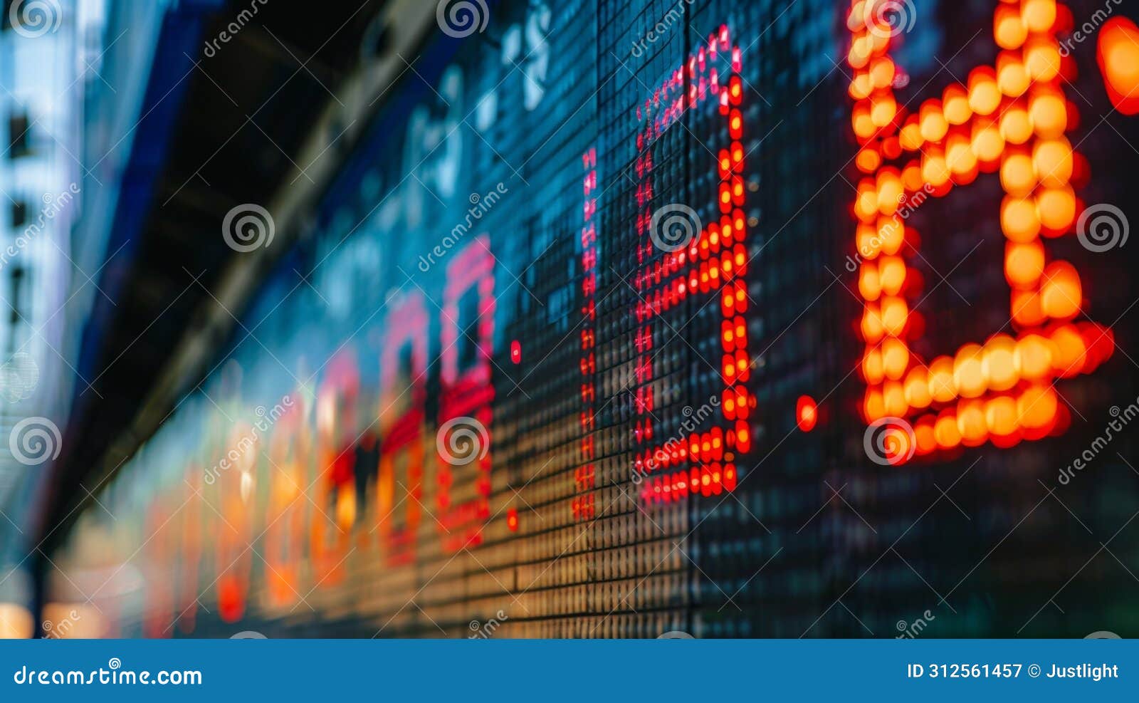 A Closeup of the Countdown Clock on the Scoreboard Signaling the Final ...