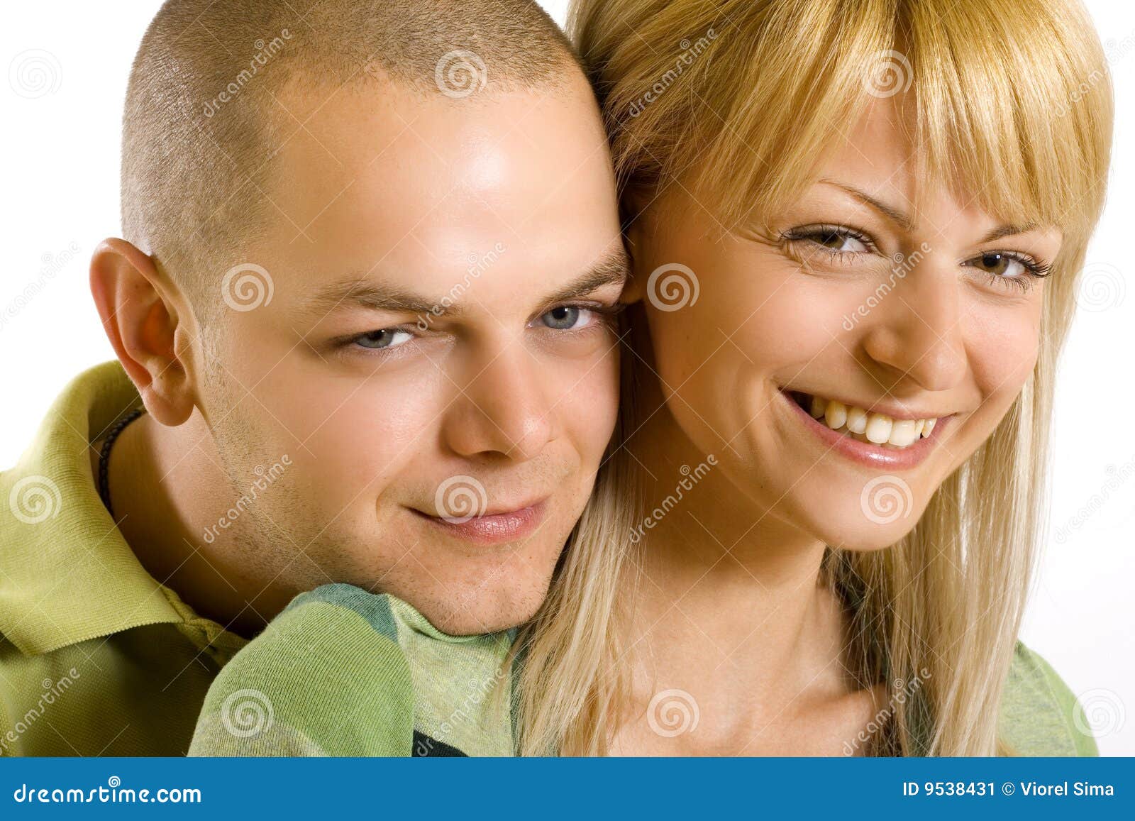 Closeup of a Couple Smiling Stock Image - Image of human, male: 9538431
