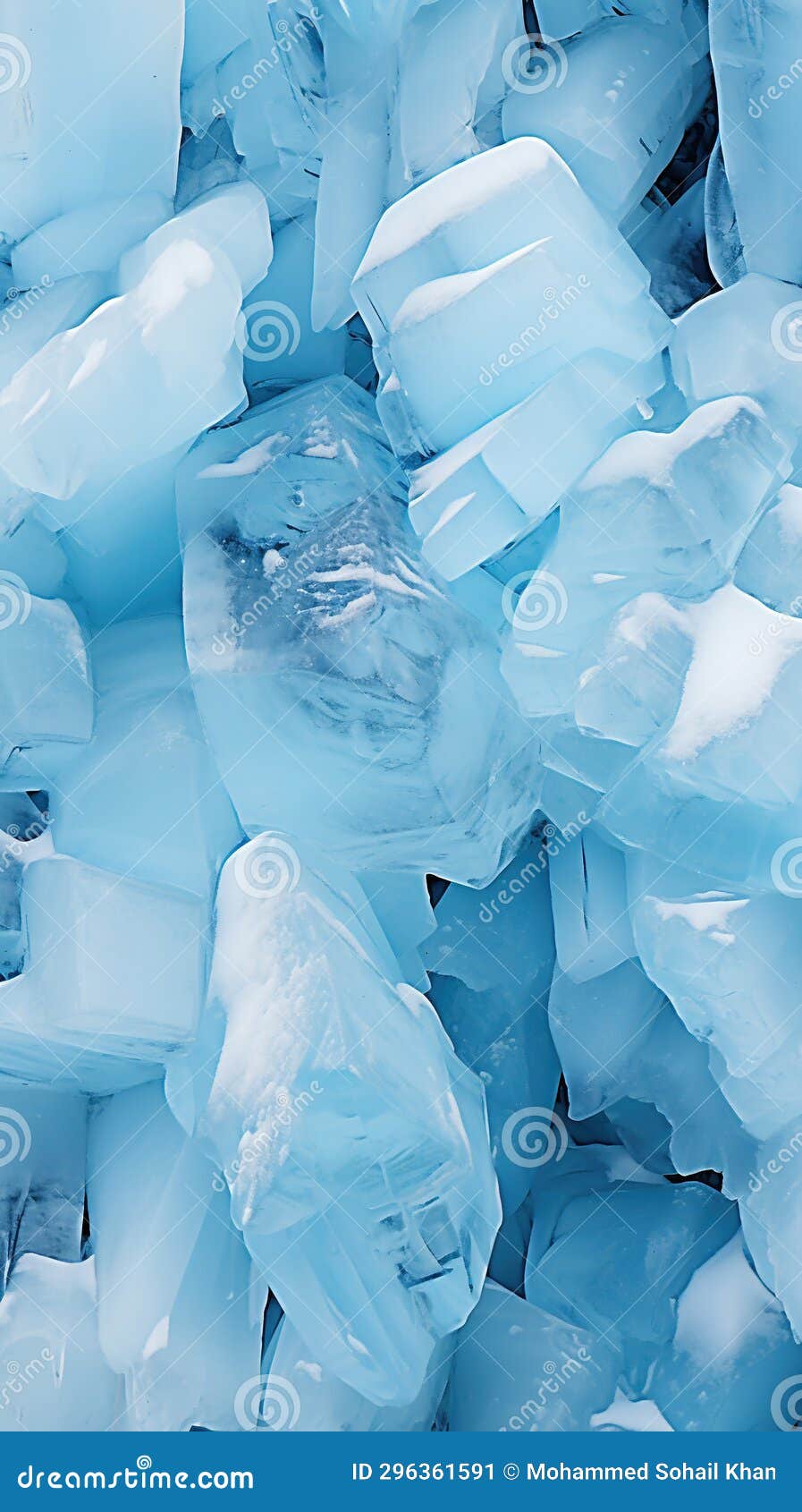 Closeup of a Cracked Ice Texture Background Stock Image - Image of ...