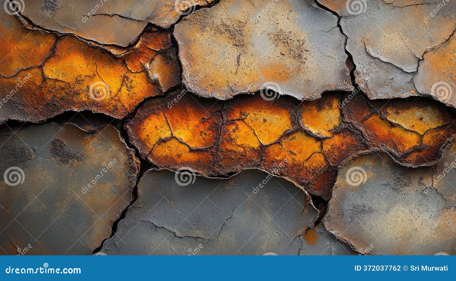 Cracked Rusty Metal Texture Background Stock Image | CartoonDealer.com ...