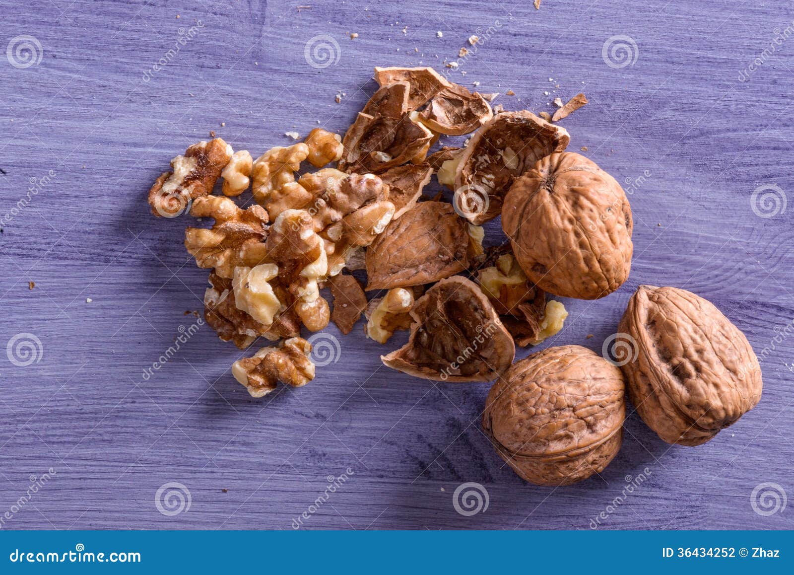 Closeup of cracked walnuts stock photo. Image of brown - 36434252