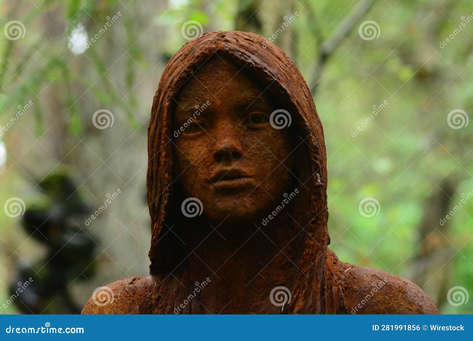 Closeup of Creative Human Sculptures in a Green Forest Editorial Photo ...
