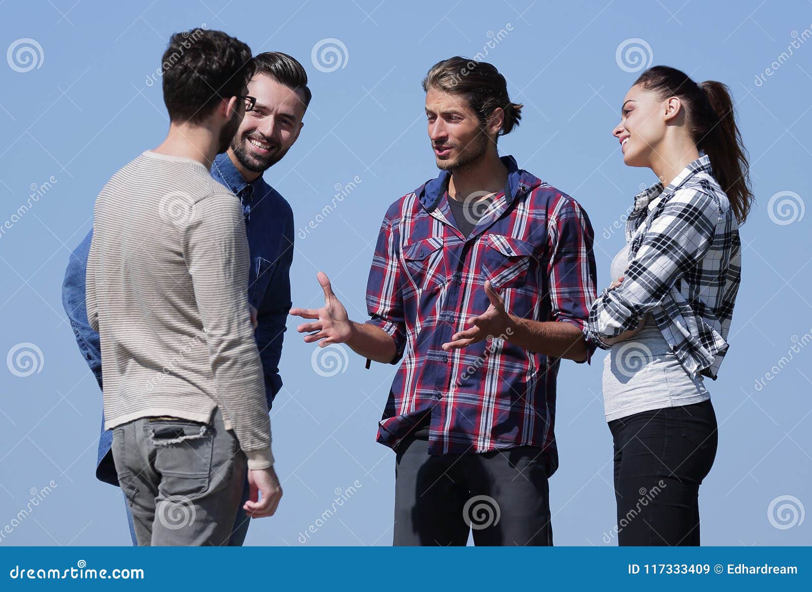 Creative Young People,discussing Their Problems. Stock Image - Image of ...