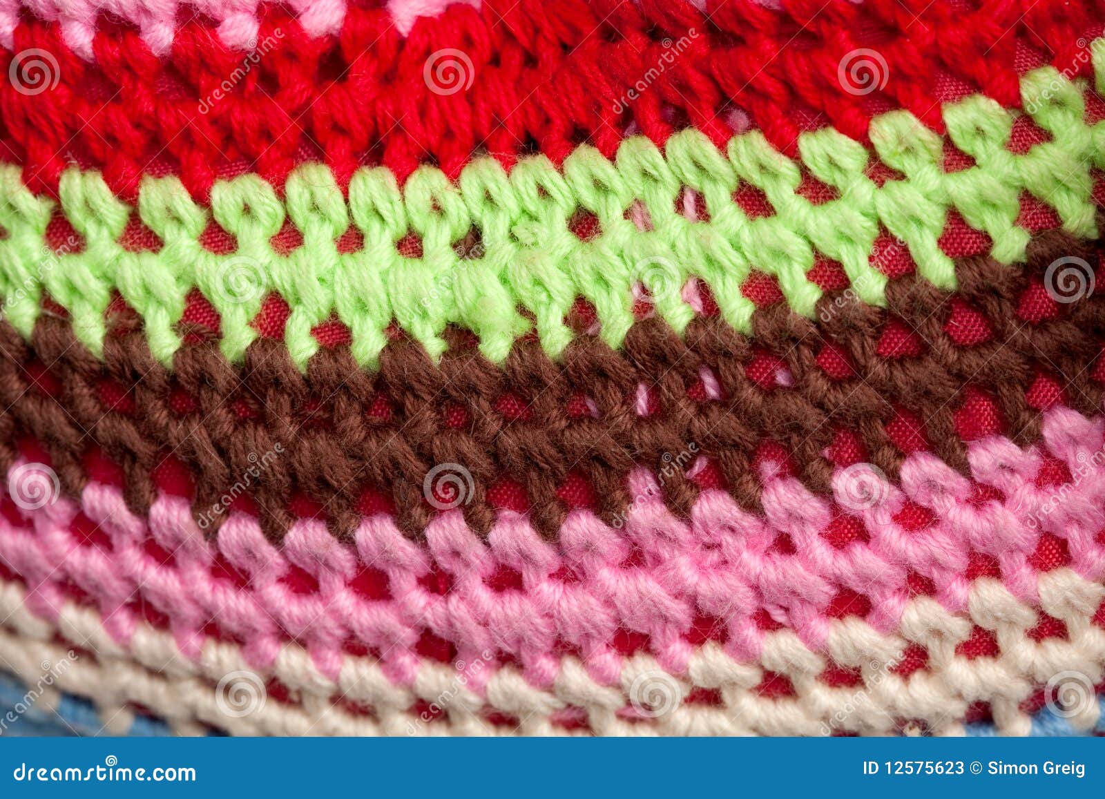 Closeup Crochet stock image. Image of multicoloured, wool - 12575623
