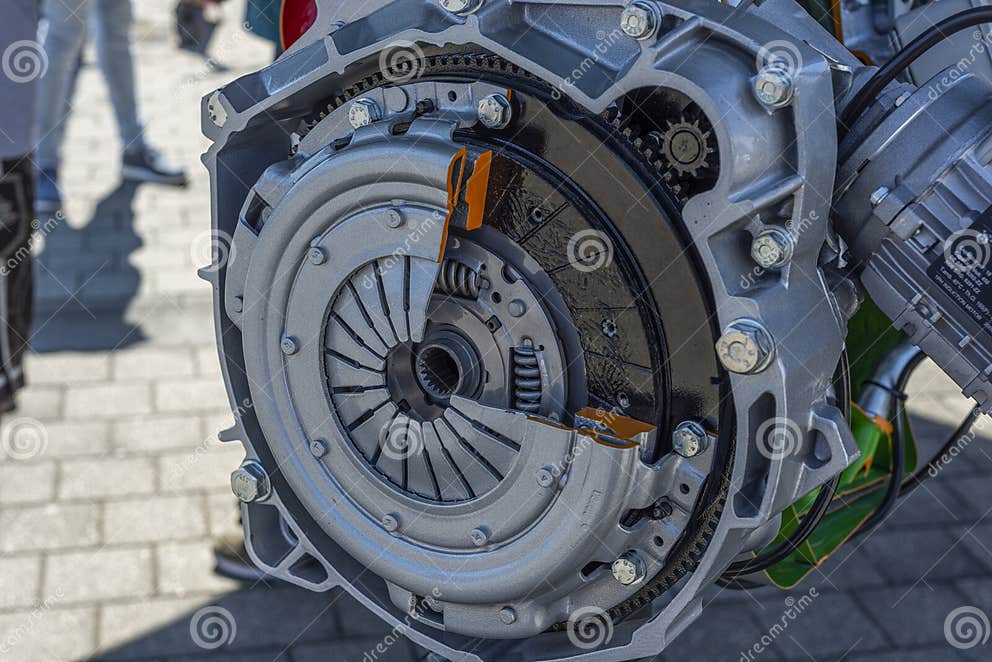 Closeup of a Cross-section of a Flywheel Stock Photo - Image of ...