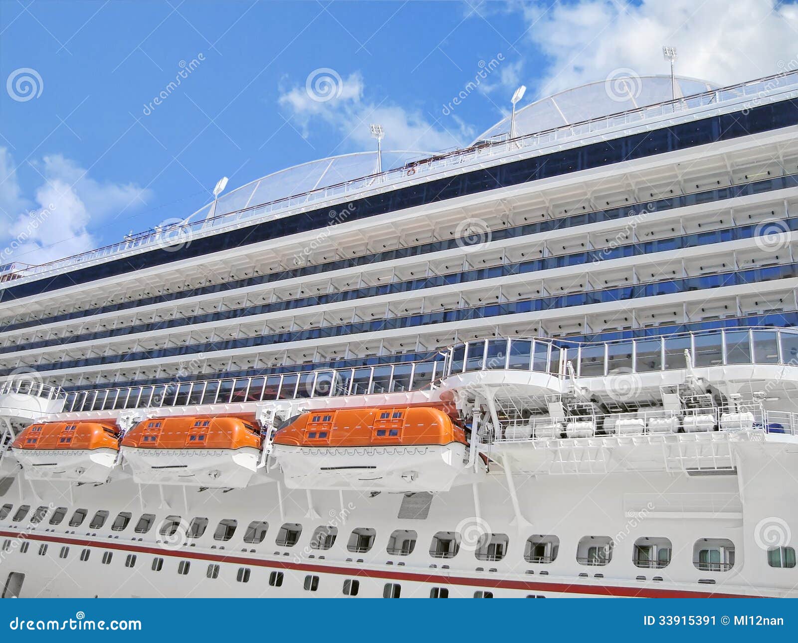 Closeup of Cruise Ship stock image. Image of travel, life - 33915391